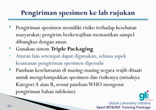 5. SOP Sputum & spesimen untuk kader dan tenaga kesehatan | PPTX