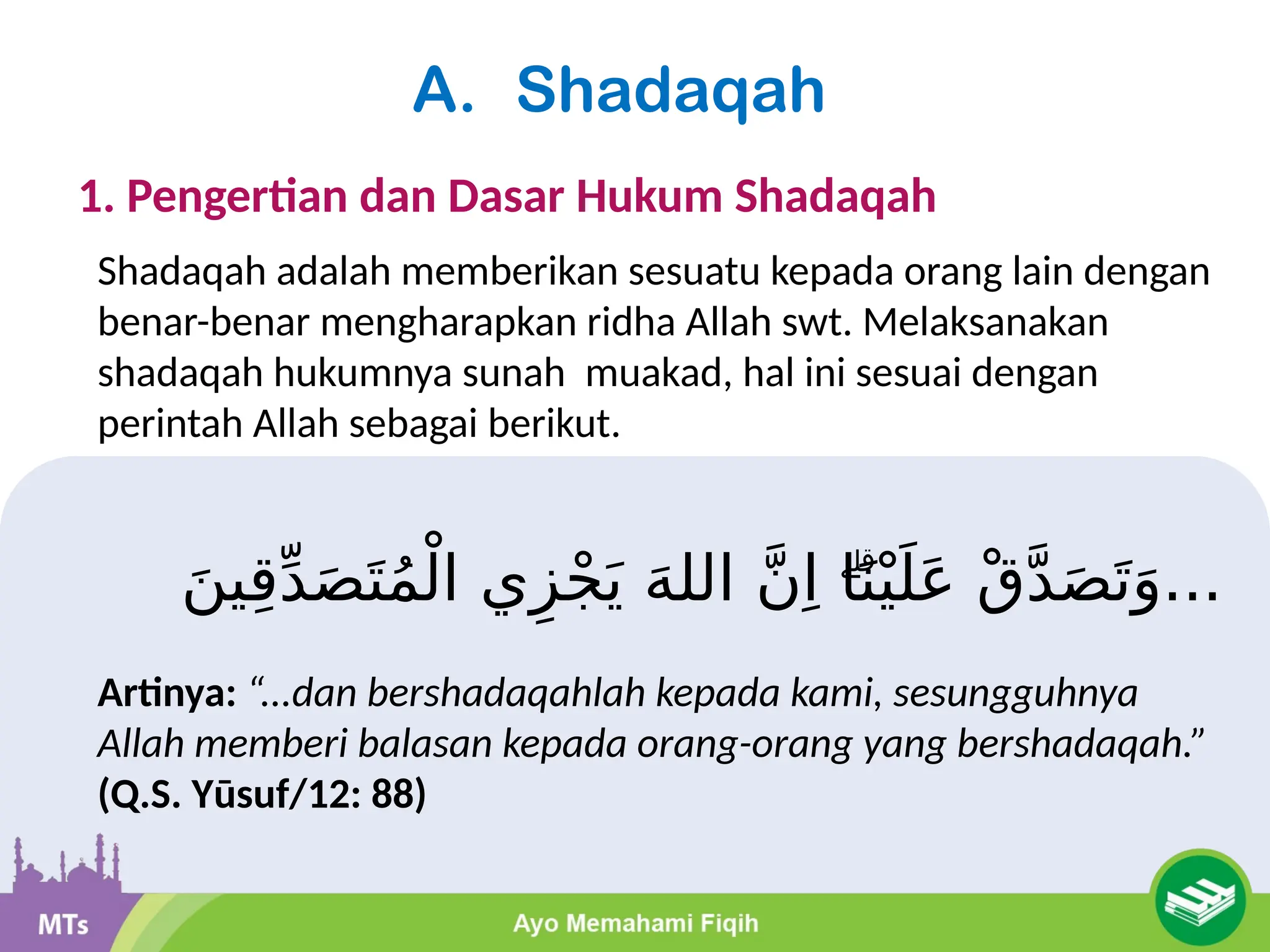 5. SHADAQOH, HIBAH DAN HADIAH KELAS 8 MTS | PPTX