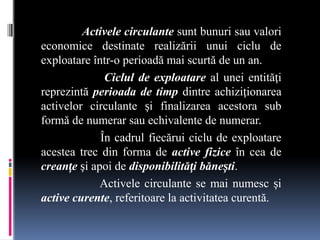 5. Active circulante Modulul Bazele contabilității | PPTX