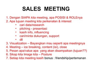 Penjelasan Sales meeting - Sales Tools Pack | PPT