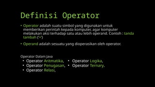 Materi Pemrograman_Operator Dasar Java.pptx