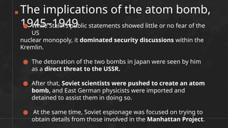 The atomic bomb and Soviet achievement of nuclear parity.pptx | Arms ...
