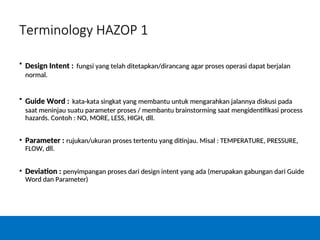 5. Study STUDI KEMAMPUAN OPERASI DAN BAHAYA HAZOPS.ppt