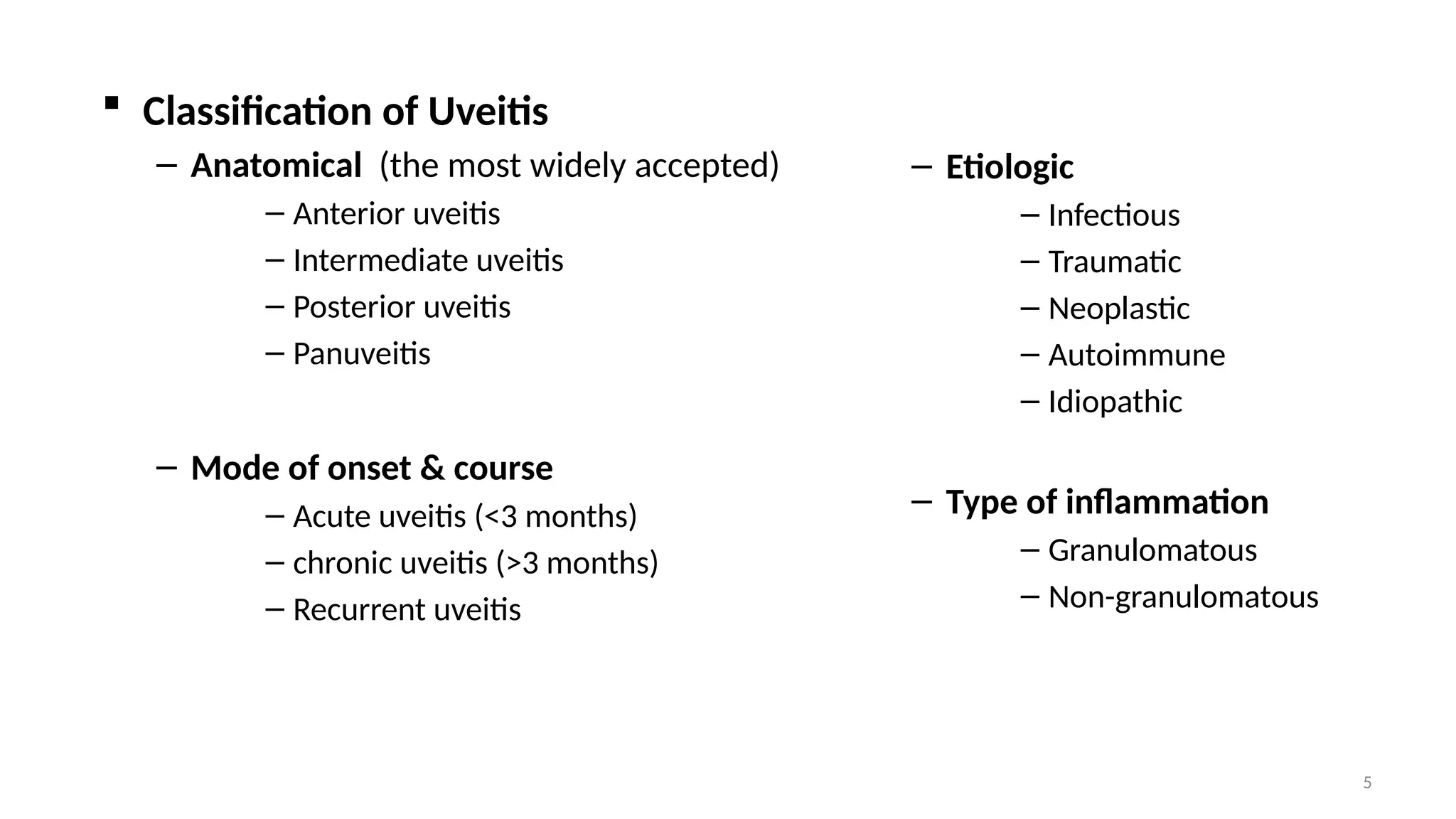 5.opththalmology Uveitis.over view pptx | PPTX