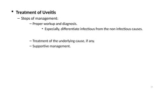 5.opththalmology Uveitis.over view pptx | PPTX