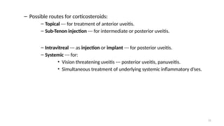 5.opththalmology Uveitis.over view pptx | PPT
