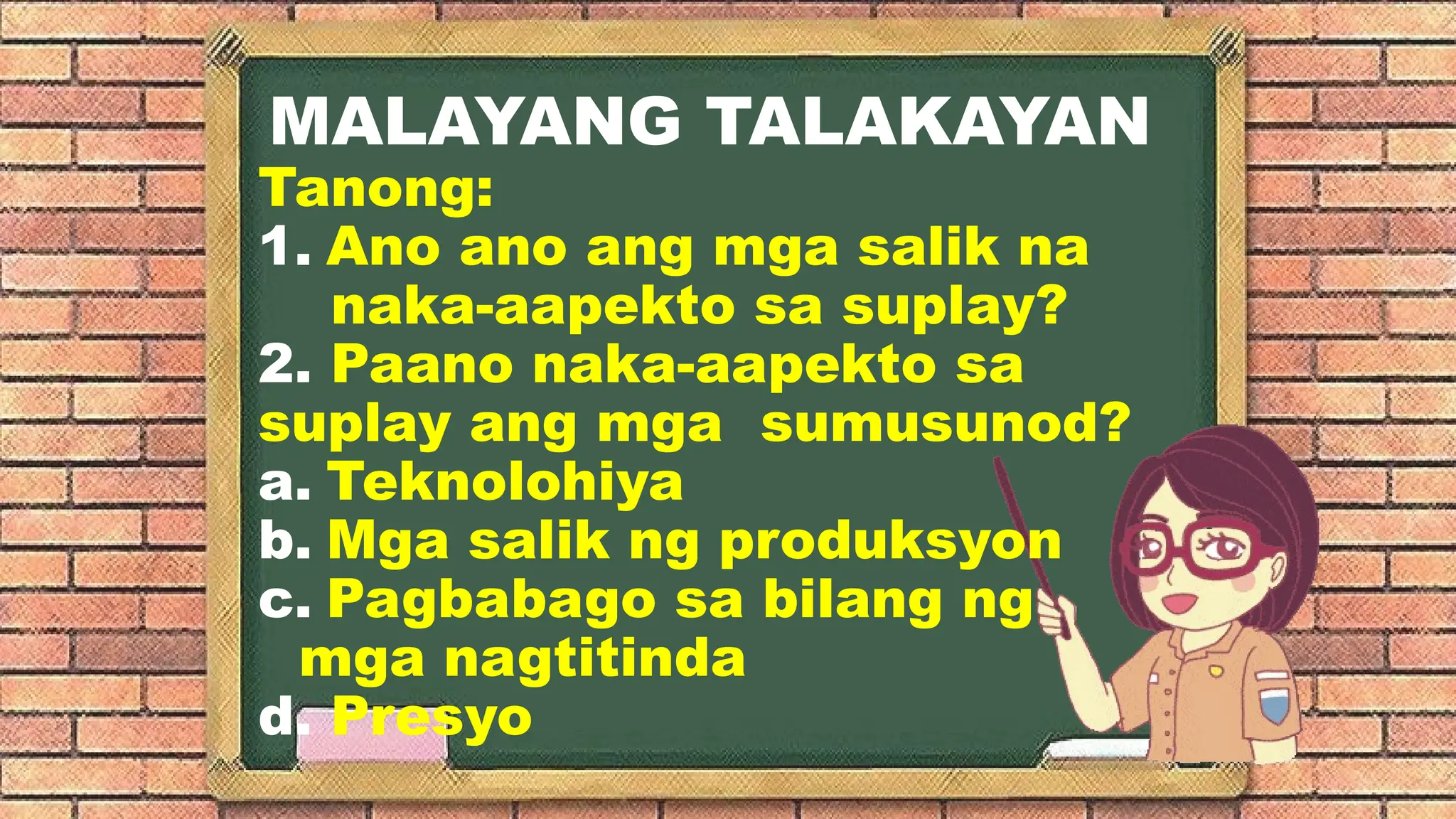 5. AP9Q2-G5_Mga Salik na Nakaaapekto sa Suplay.pptx