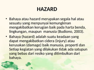 5. Kesehatan Kerja Risiko Hazard dalam Keperawatan.ppt