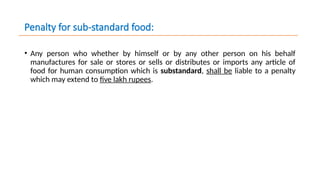 5. National regulations for Food in India - PFA and FSSAI | PPT