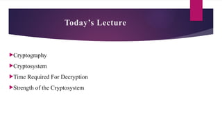 Cryptography, Cryptology, Encryption and types | PPT