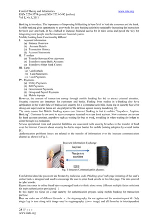 5.[25 33]survey on 2-step security for authentication in m-banking | PDF
