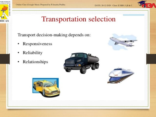 Role of Transportation in logistics.pptx