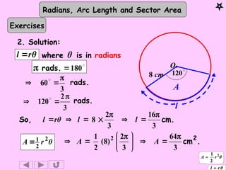5. Radians, Arc length and Sector area.pptx