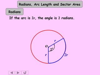 5. Radians, Arc length and Sector area.pptx