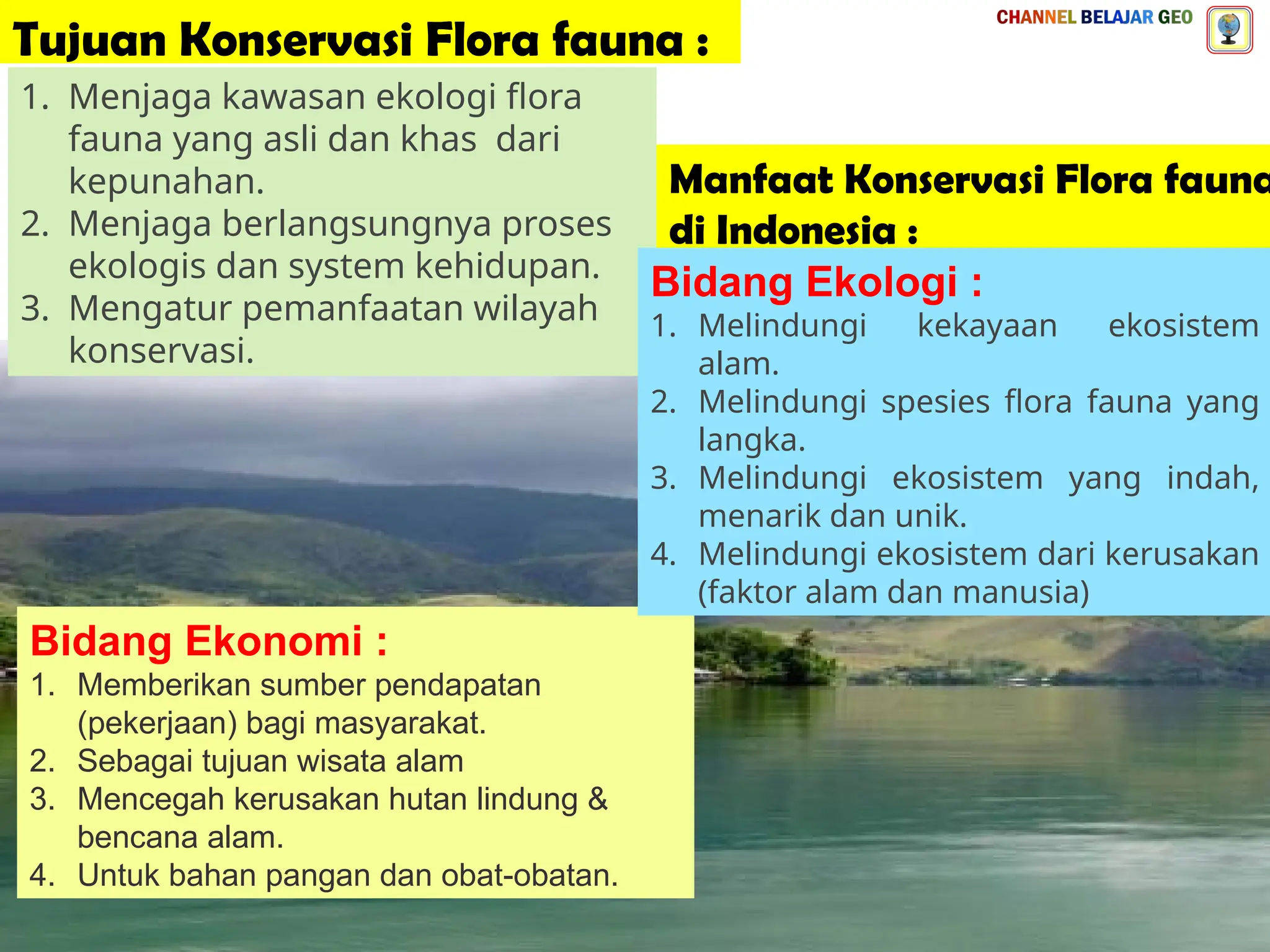 Konservasi flora fauna di Indonesia dan di Dunia | PPSX