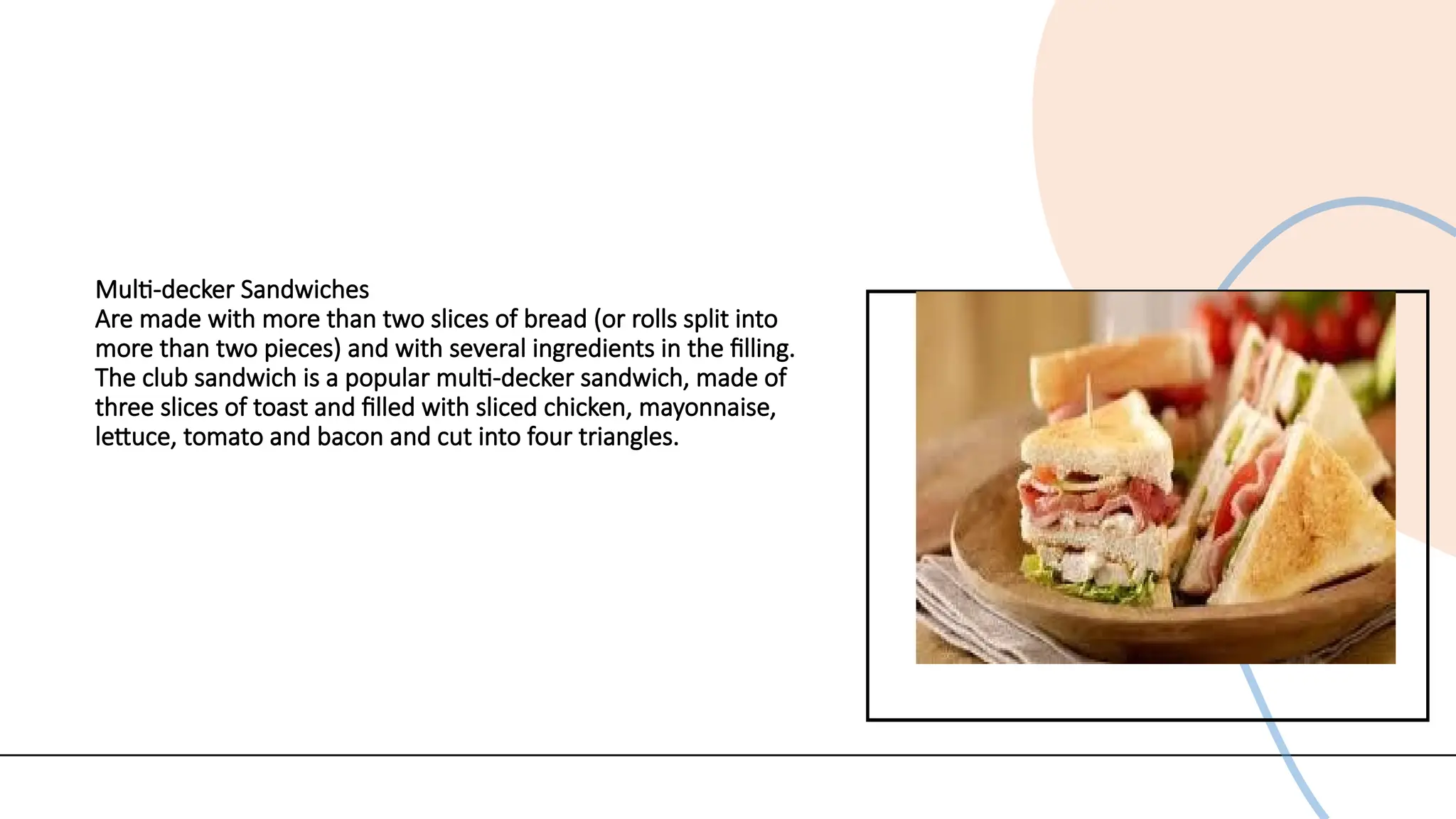 DIFFERENT TYPES OF SANDWICH-HOT AND COLD SANDWICH | PPTX