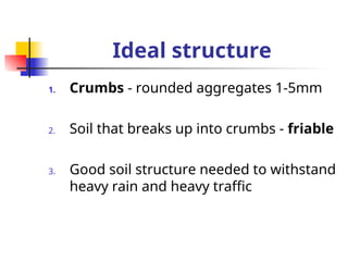 ppt on soil, Types of soil , Soil Structure | PPT