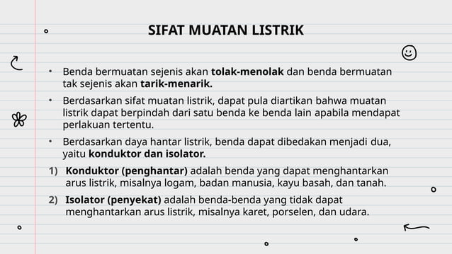 MATERI PEMBELAJARAN IPA LISTRIK STATIS SMP KELAS IX | PPT