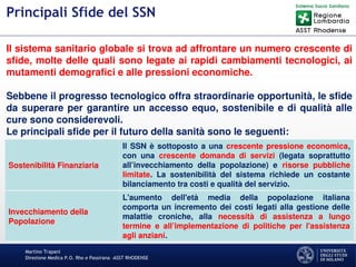 PRINCIPALI SFIDE E OPPORTUNITA DEL SSN | PPT