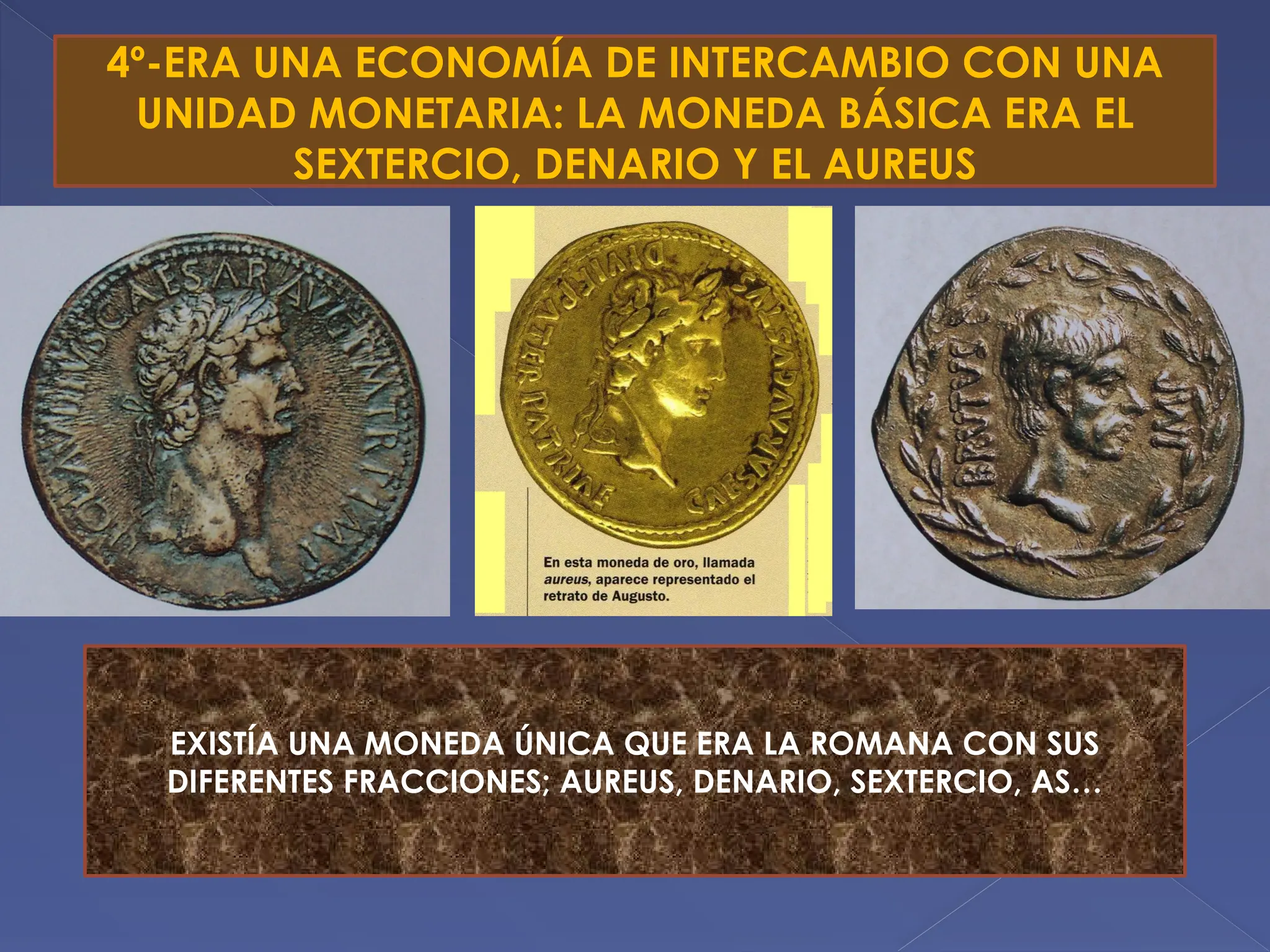 RASGOS PRINCIPALES DE LA ECONOMÍA ROMANA | PPTX