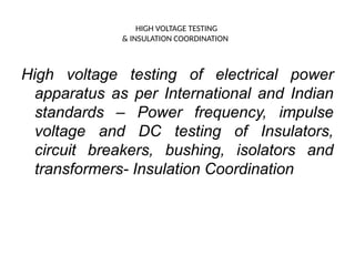 High voltage power point presentation and title | PPTX