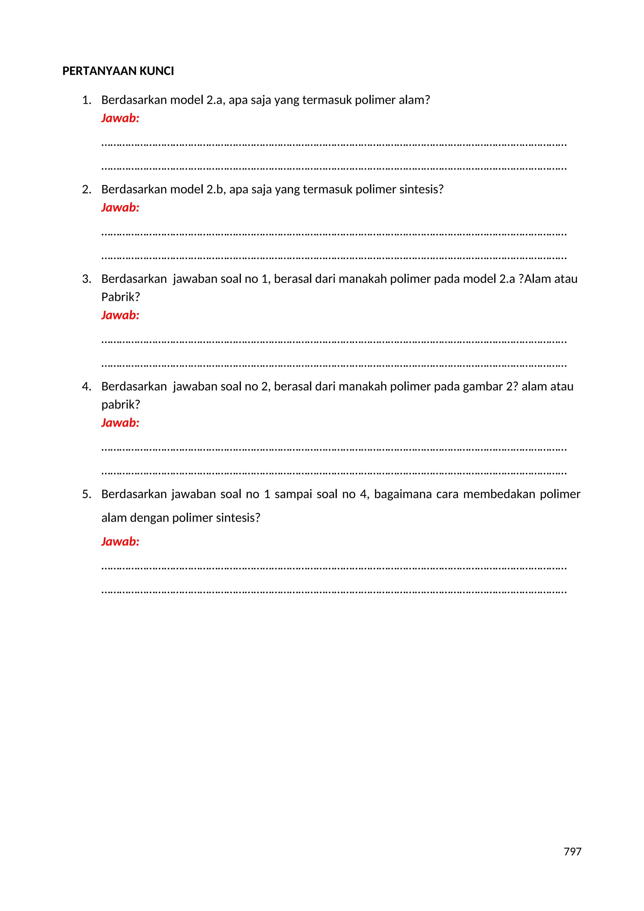 5. LKPD Polimer dan Mokromolekul Kelas XII | DOCX