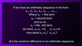 5. Arithmetic sequence.pptx gggggggggggggggg | PPTX