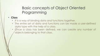 Object Oriented Programming WEOBRDSLKBNSDF | PPT