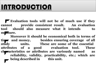 5. characteristics of Evaluation tools.pptx