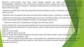 5. Lafal umum(‘am) dan lafal khusus(Khas.pptx