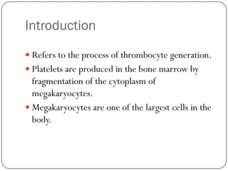 5. Thrombopoiesis and blood disorders in hematology | PDF
