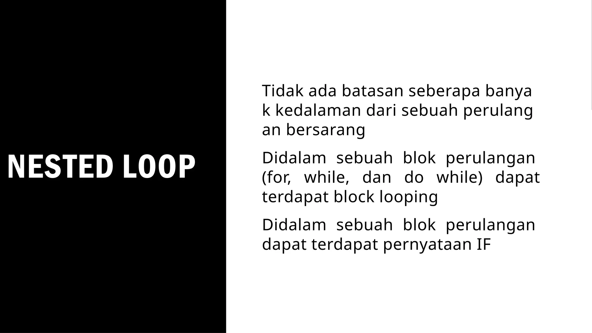 Ppt Perulangan bersarang ( Nested Loop ) | PPT