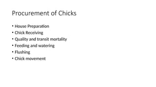 5. Brooding phases Of any Breed of Chickens | PPTX
