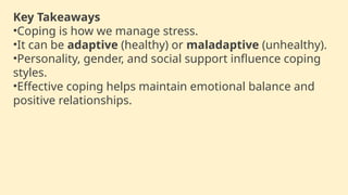 5. Stress and Coping Strategies in engineering | PPT