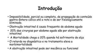 Oclusao Intestinal prisão de ventre nosi | PPTX