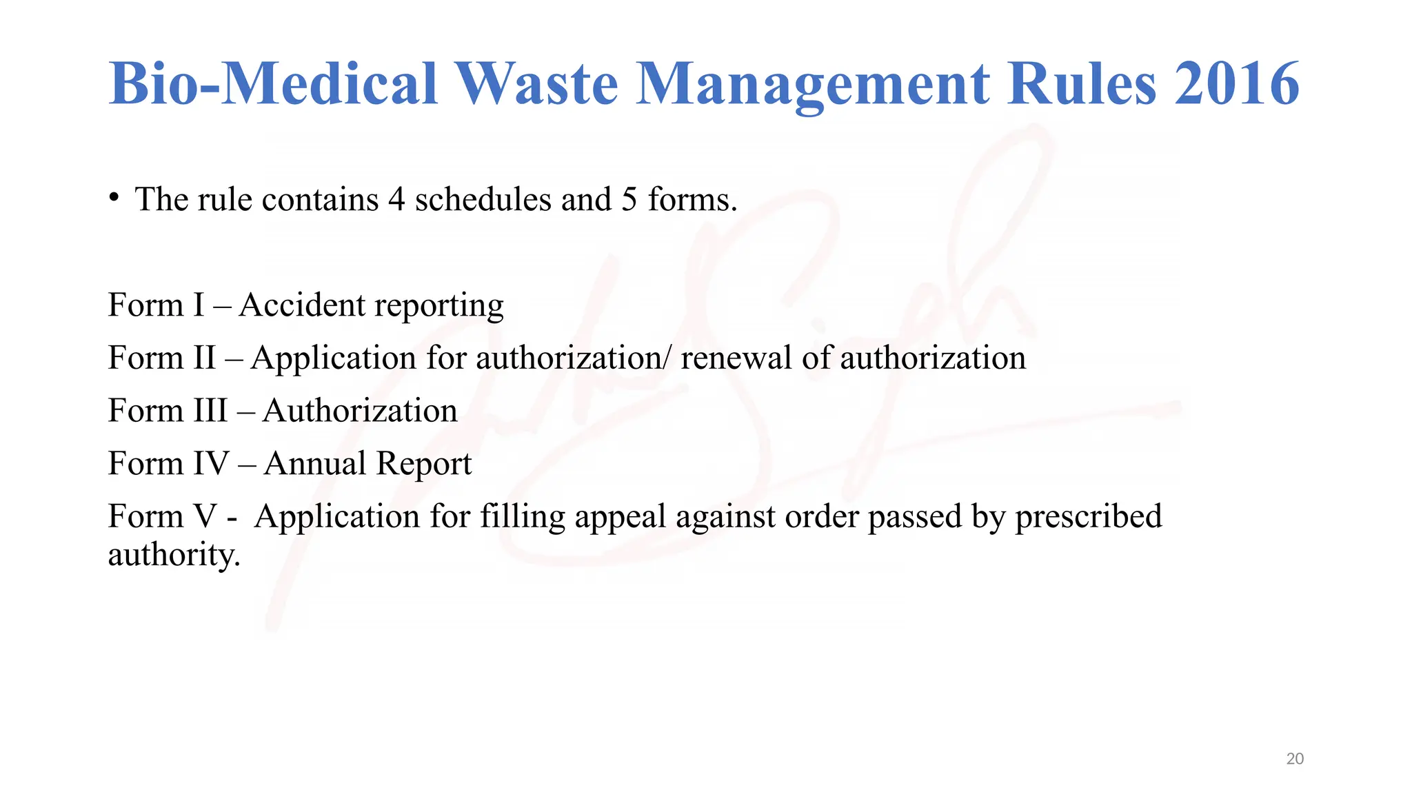 Biomedical Waste Management I Hospital Waste Management I Dr.Singh | PPT