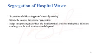 Biomedical Waste Management I Hospital Waste Management I Dr.Singh | PPTX