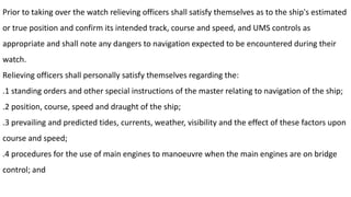 5.8 Bridge Procedures Guide at merchant navy | PPT