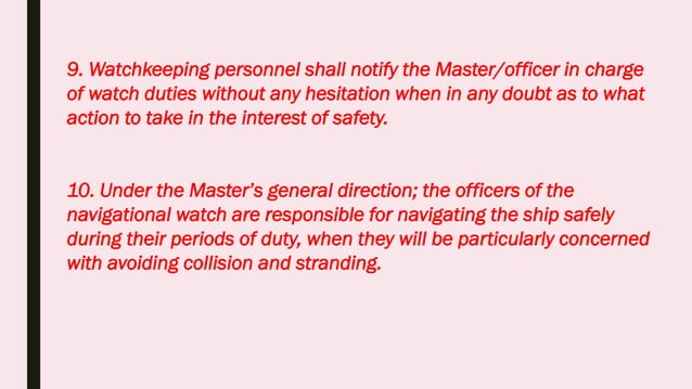5.2 Watchkeep principles (General) at merchant navy | PPT