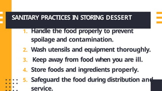 5. STORING-DESSERTS.pptx Lesson for Grade 9-Cookery | PPTX