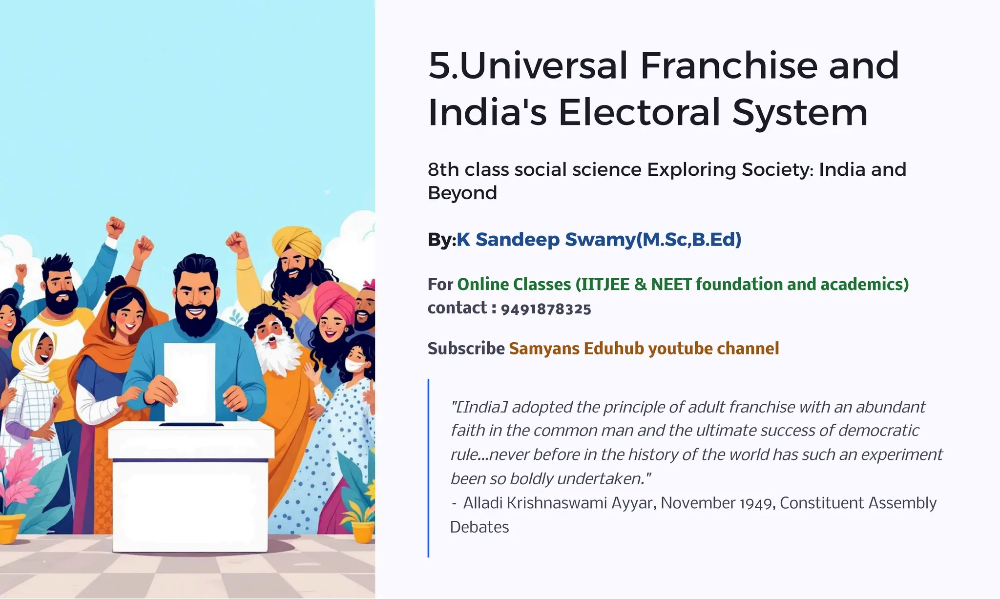 5.Universal-Franchise-and-Indias-Electoral-System.pdfppt/pdf/8th class ...