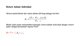 5. Model Index Tunggal - Single Index Model.pptx