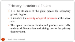 5. Primary structure of stem (dicot and monocot).pdf
