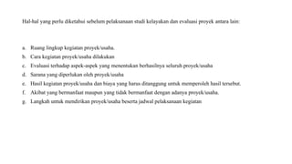 Dokumen Evaluasi Proyek Power Point Slide | PPTX