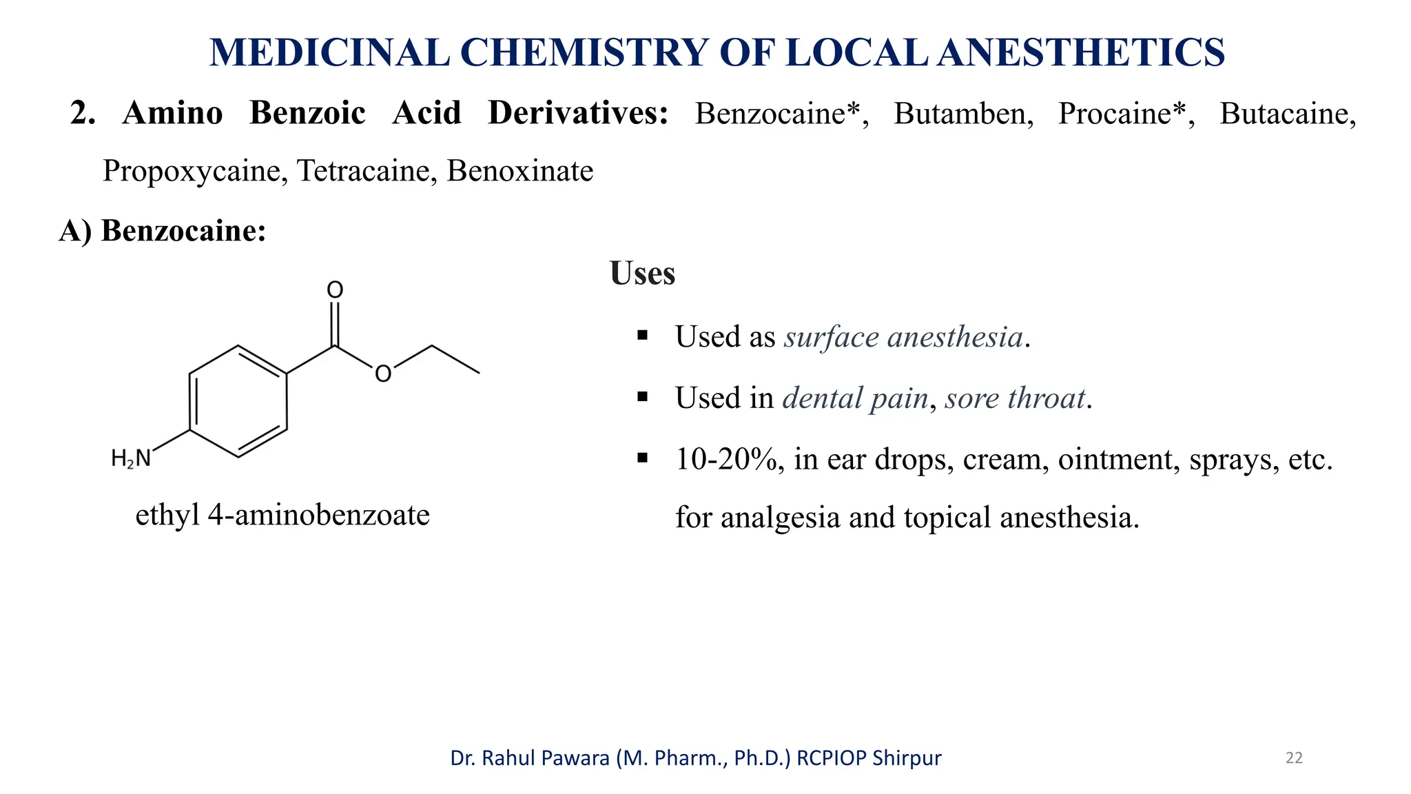 5.2 Local Anesthetic.pdf b pharm third year sem | PDF