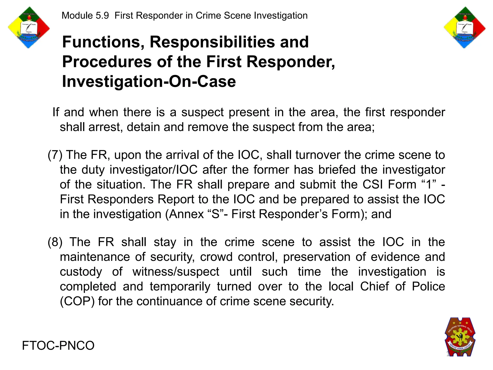 5.9 First Responders in Crime Scene Investigation.pptx