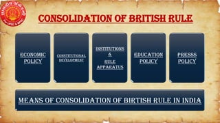 Detail Analysis Consolidation of British Rule | PDF