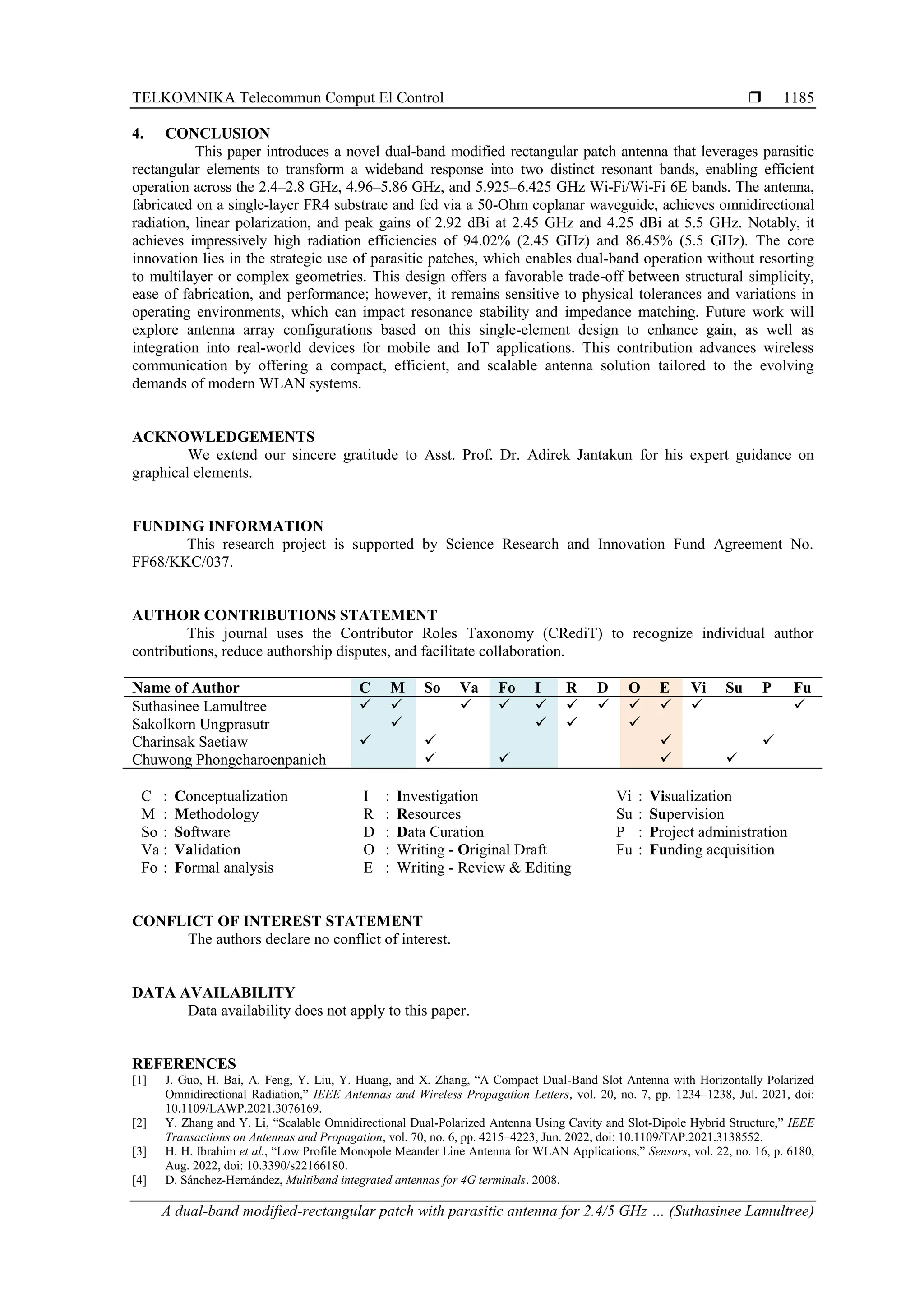 A dual-band modified-rectangular patch with parasitic antenna for 2.4/5 ...