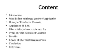 Fiber reinforced concrete (FRC) is a composite material made from ...