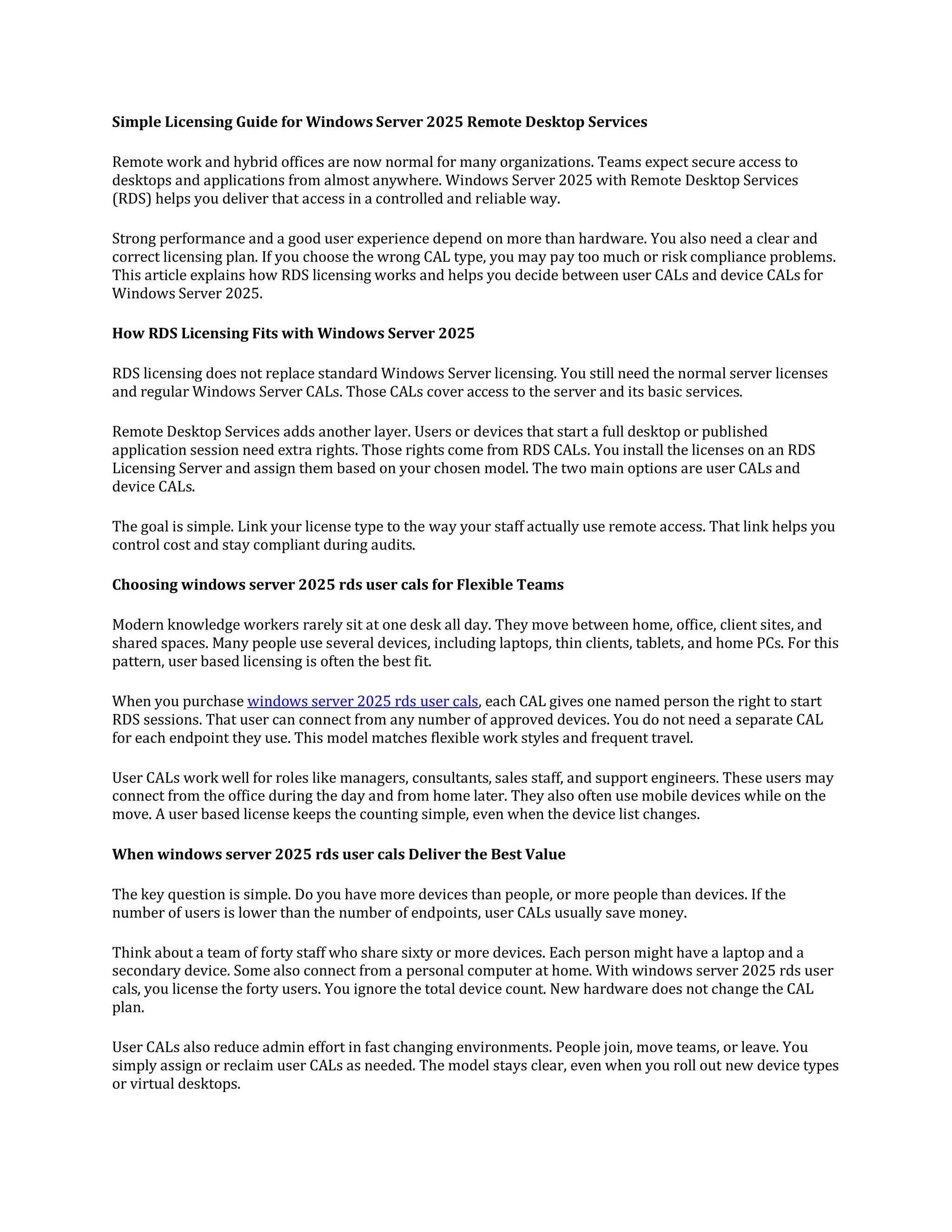 Simple Licensing Guide for Windows Server 2025 Remote Desktop Services ...